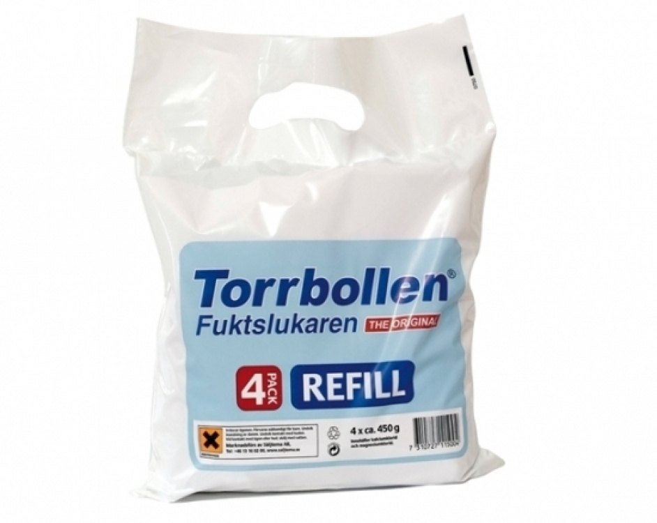 Refiller 4-Pack Torrboll | Fuktsluker - Ventilajon & Klimat | C
