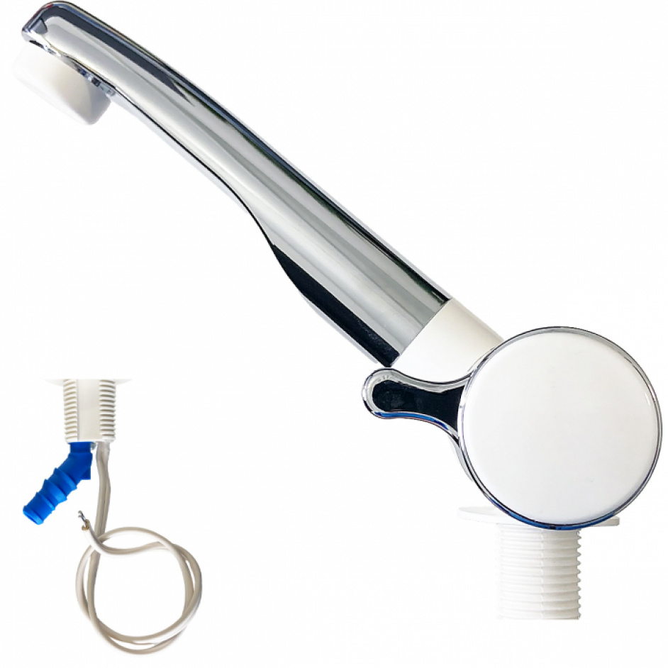 Vannkran LONDON, krom/hvit | Campingtilbehør4u.no